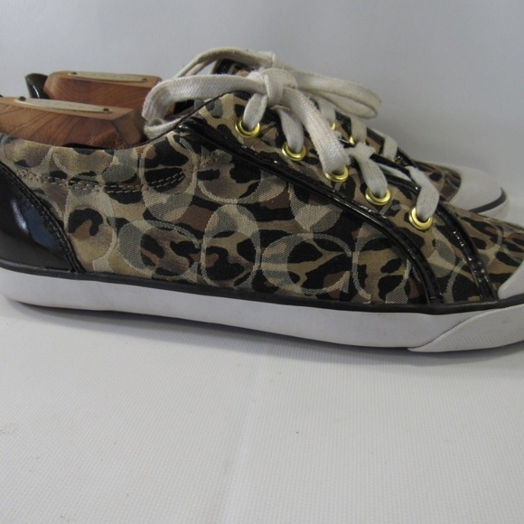 Coach | Shoes | Coach Barrett Sz 95 Brown Sneaker Womens Ca A53 | Poshmark